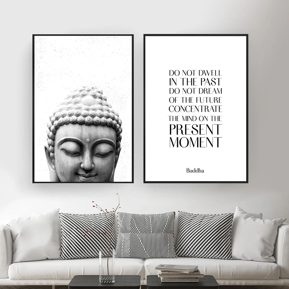 Buddha Mindfulness Poster – Mantra Zen