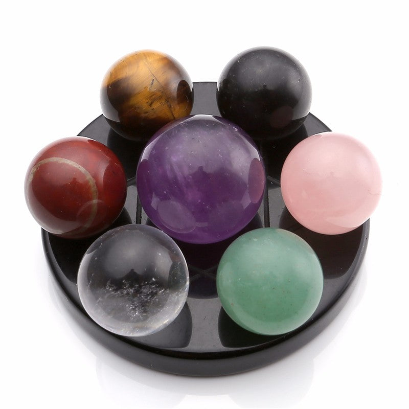 7 Chakra Mini Crystal Balls – Mantra Zen